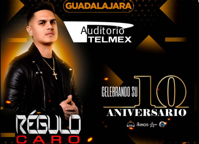 Régulo Caro celebrará 10 años de carrera en el Auditorio Telmex de ...